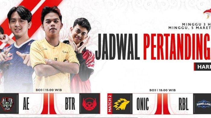 Jadwal, Klasemen dan Live Streaming MPL ID S11 Hari Ini Minggu 5 Maret 2023: ONIC Tak ...