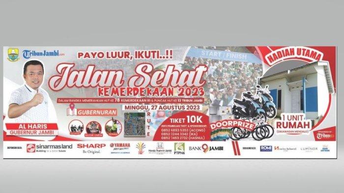 Jalan Sehat Merdeka Tribun Jambi Gunakan Kostum Merah Putih Lambangkan ...