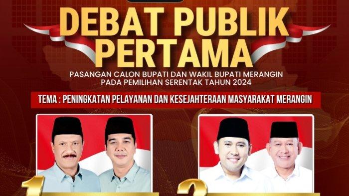 KPU Merangin Gelar Debat Publik Terbuka Paslon Bupati-Wakil Bupati 2024-2029 - Tribunjambi.com