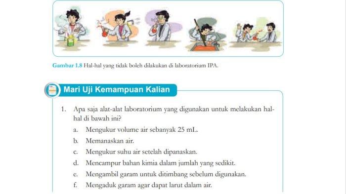 Kunci Jawaban IPA Kelas 7 Halaman 10-11, Kurikulum Merdeka - Tribunjambi.com