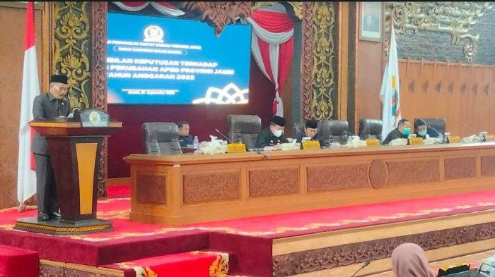 Badan Anggaran Sampaikan Laporan Hasil Pembahasan KUPA-PPAS Perubahan APBD Tahun Anggaran 2022 ...