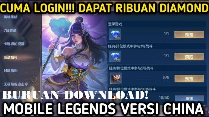 Banjir Ribuan Diamond, Download Mobile Legends MLBB Versi China APK ...