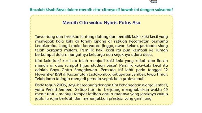 Meraih Cita Walau Nyaris Putus Asa, Kunci Jawaban SD Kelas 4 tema 6 ...