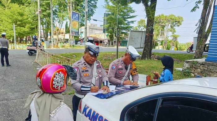 Operasi Zebra Siginjai di Merangin Jambi, 350 Pengendara Terjaring - Tribunjambi.com