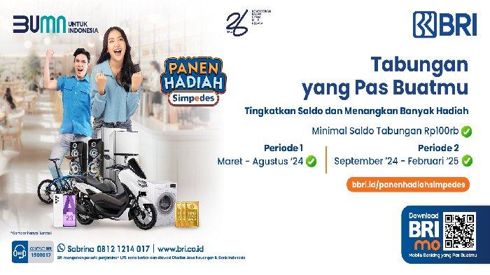 Mudah dan Menguntungkan! Ini Cara Ikut Panen Hadiah Simpedes BRI - Tribunjambi.com