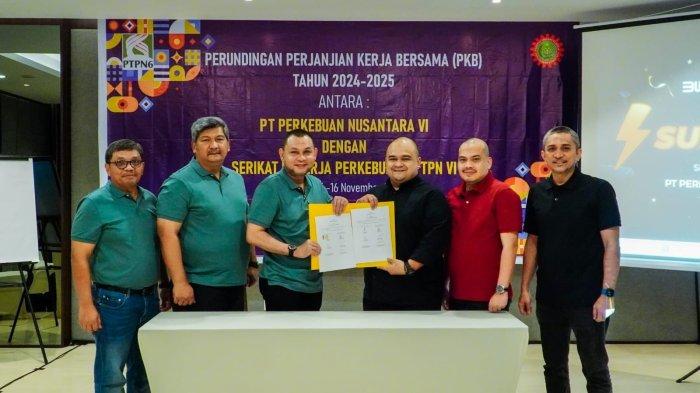 PTPN 6 dan SPBUN Sepakat Sejahterakan Karyawan - Tribunjambi.com