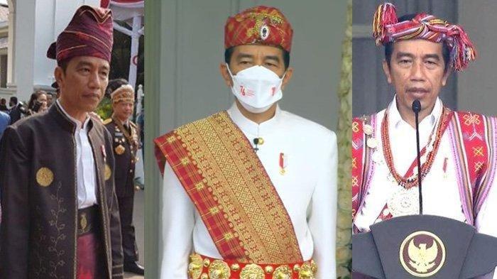GALERI FOTO: Deretan Pakaian Adat Jokowi di Sidang MPR RI - Tribunjambi.com