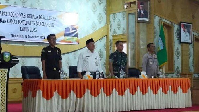 Pj Bupati Sarolangun Ingatkan Camat dan Kades Agar Netral di Pemilu 2024 - Tribunjambi.com