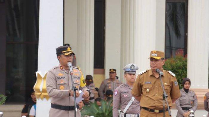 Polres Tanjab Barat Jambi Gelar Apel Pasukan Operasi Ketupat 2025 untuk Pengamanan Idul Fitri ...