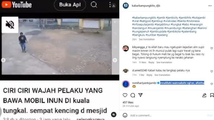 Wajah Penumpang Matnur Terekam CCTV, Diduga Pelaku Pembunuhan Sopir ...