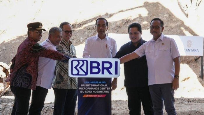 Presiden Jokowi Groundbreaking BRI International Microfinance Center di Ibu Kota Nusantara ...