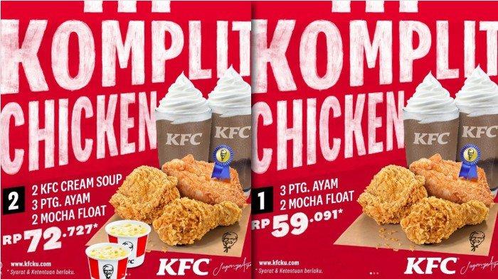 HARI INI TERAKHIR! Promo KFC Senin 24 Oktober 2022: Rp 50 Ribuan Dapat 3 Ayam dan 2 Mocha Float ...