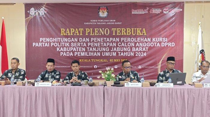 Pleno KPU, Ini 35 Nama Anggota DPRD Tanjabbar Terpilih 2024-2029 - Tribunjambi.com