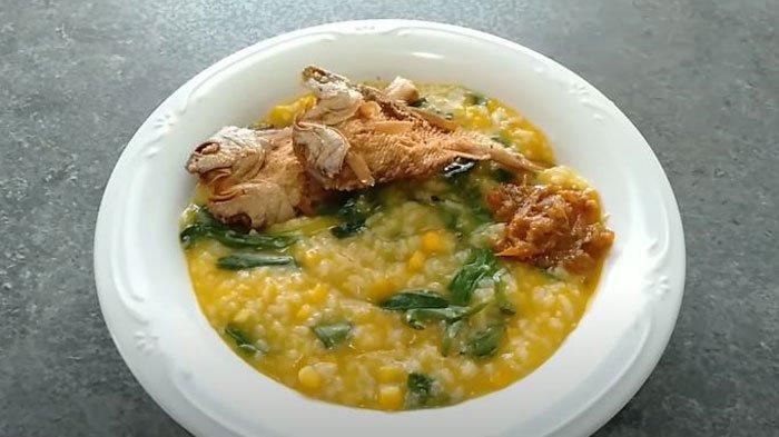 Resep Bubur Manado, Tambahkan Sambal Roa dan Ikan Asin - Tribunjambi.com