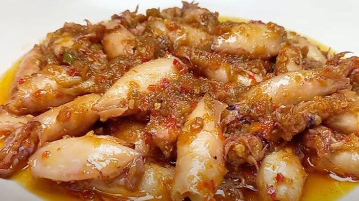 Resep Cumi Asin Pedas, Tambahkan Daun Jeruk Menjelang Matang ...