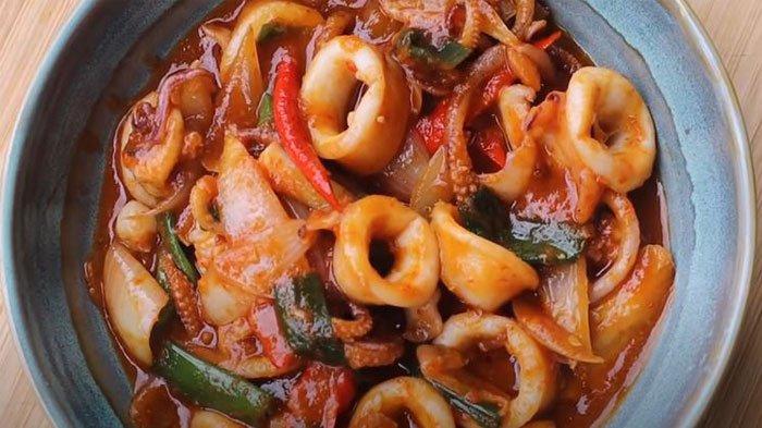 Resep Cumi Saus Padang, Nikmat Disantap dengan Nasi Hangat ...