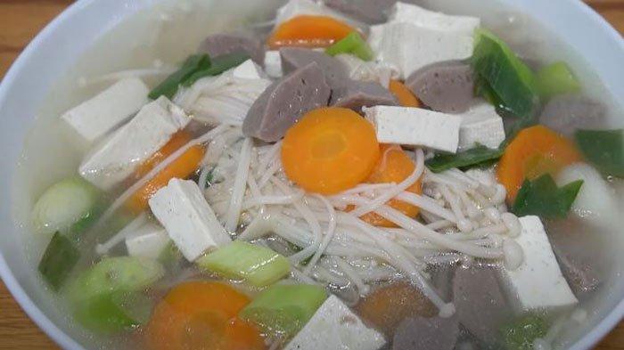 Resep Sayur Sop Jamur Enoki - Tribunjambi.com