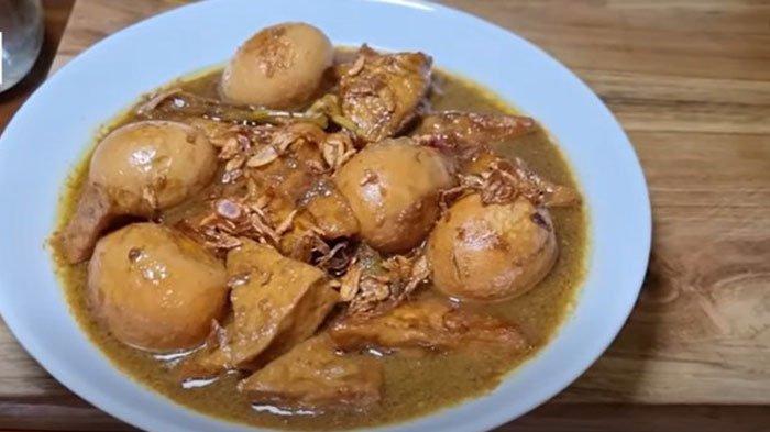 Resep Semur Telur, Tambahkan Tahu dan Taburan Bawang Goreng - Tribunjambi.com