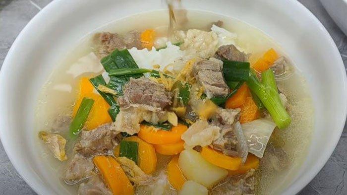 Resep Buat Buka Puasa: Sop Daging Sapi Gurih - Tribunjambi.com