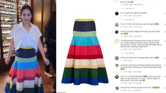 Penampakan Rok Nagita Slavina Seharga Rp 48 Juta, Warganet: Motorku Gak Segitu Harganya ...