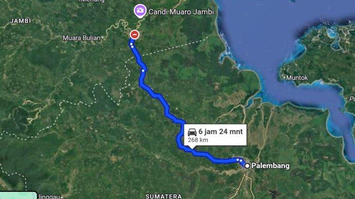 Jarak Jambi-Palembang di Google Maps, Bandingkan Rute Jalan Kaki 2 Hari ...