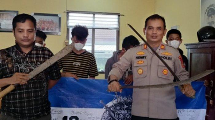 Anggota Geng Motor yang Beraksi di Perumahan Korem Talang Bakung Ditangkap, Polisi Sita 3 Sajam ...
