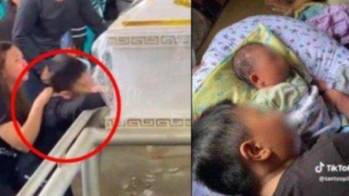 Viral Istri Tewas Dibacok Suami, Anak Nangis Histeris Peluk Adik Bayi: Kenapa Gak Kakak Saja ...