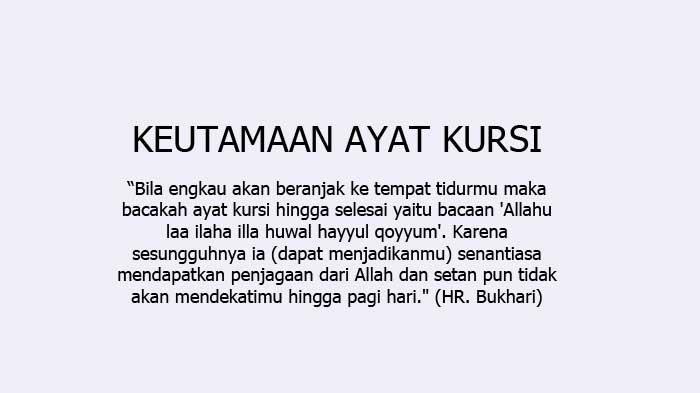 Bacaan Ayat Kursi Latin & Terjemahan Disertai Keutamaannya - Tribunjambi.com