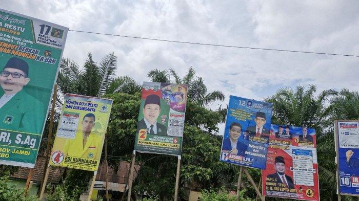 Baliho Capres-Cawapres di Kabupaten Tebo Masih Sepi, Spanduk Caleg ...