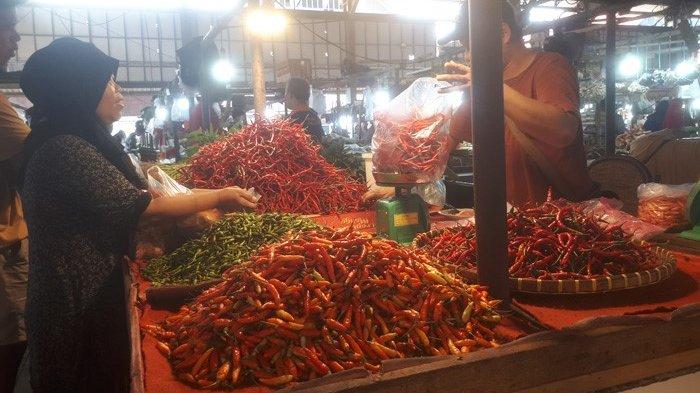 Pagi Ini Harga Cabai Merah di Pasar Angso Duo Jambi Melonjak Tinggi - Tribunjambi.com