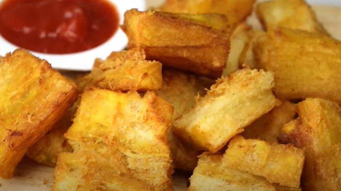 Cara Menggoreng Singkong agar Merekah, Jangan Sering Membalik Singkong - Tribunjambi.com
