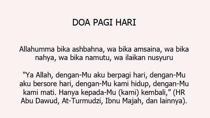Doa di Pagi Hari Agar Diberi Perlindungan serta Keberkahan ...