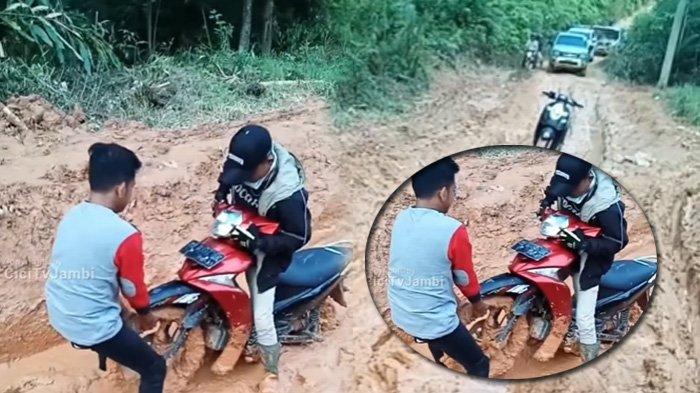 Viral Jalan di Desa Bukit Bulan Sarolangun Jambi Rusak Parah, Warganet: Pejabat Santai Bae ...