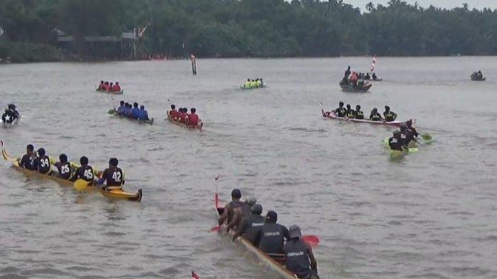 Jelang Penutupan TMMD 118, Kodim 0419/Tanjab Gelar Lomba Pacu Perahu ...