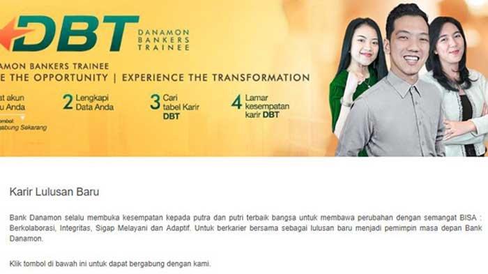 Lowongan Kerja Bank Danamon untuk Lulusan D3 dan Lulusan S1, Tersedia Banyak Posisi ...