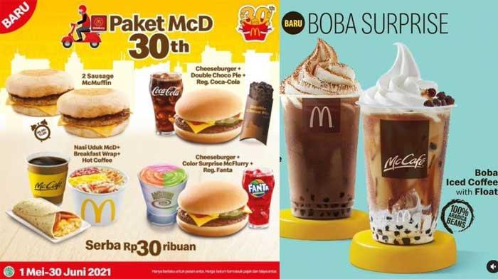 Promo McD Hari Ini 3 Mei 2021 Ada Paket McD Serba 30 Ribuan dan Boba ...