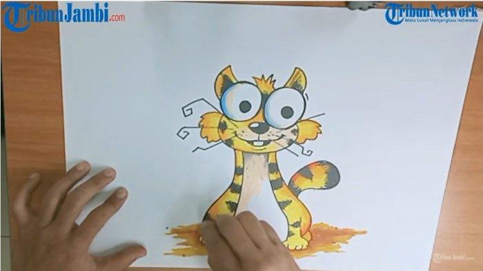 Asyiknya Belajar Menggambar, Tutorial Gambar Kucing yang Lucu ...