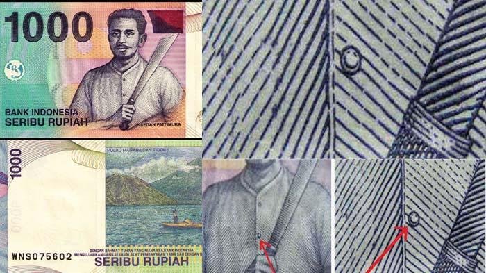 Menguak 'Emoticon Smile' yang Ada Pada Kancing Baju Pattimura Uang Rp1 ...