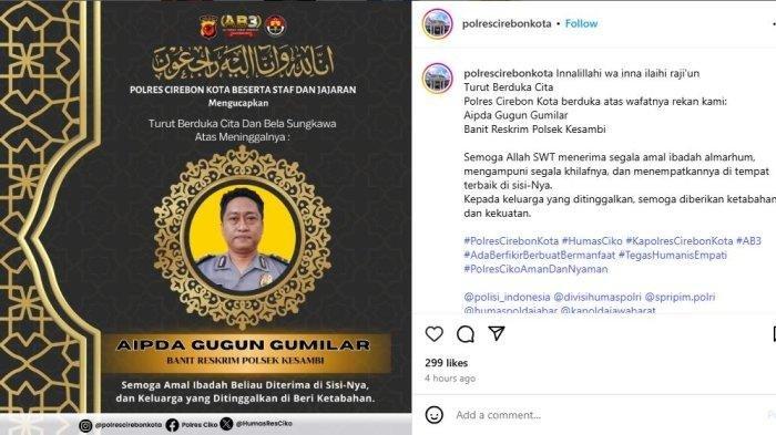 Profil Aipda Gugun Gumilar, Polisi yang Pernah Dituding dalam Kasus Vina Cirebon Wafat Mendadak ...