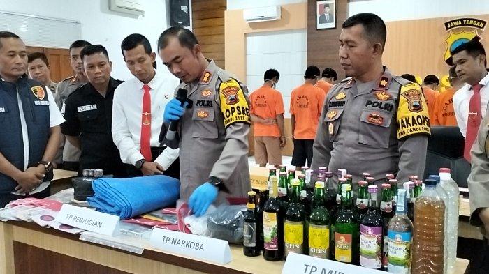 Polres Blora Ungkap Berbagai Kasus pada Operasi Pekat Candi 2024 - Tribunjateng.com