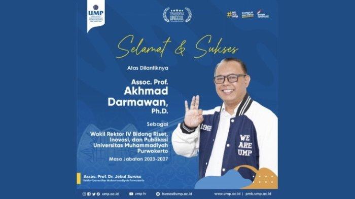 Ahmad Darmawan, Ph.D. Dilantik Sebagai Wakil Rektor IV UMP ...
