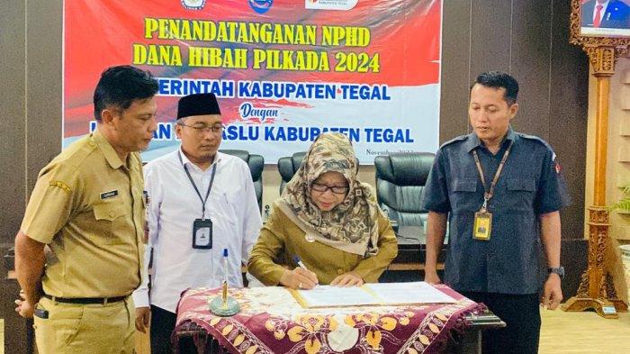 KPU dan Bawaslu Kabupaten Tegal Terima Dana Hibah Pilkada 2024, Segini Besarannya - Tribunjateng.com