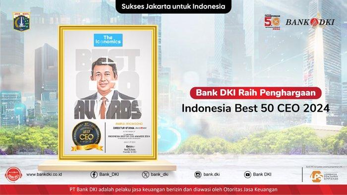 Bank DKI Raih Penghargaan Indonesia Best 50 CEO 2024 - Tribunjateng.com