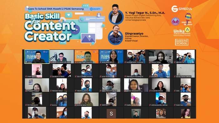 Basic Skill For Content Creator Soepra X Gmedia Goes To School, Sma ...