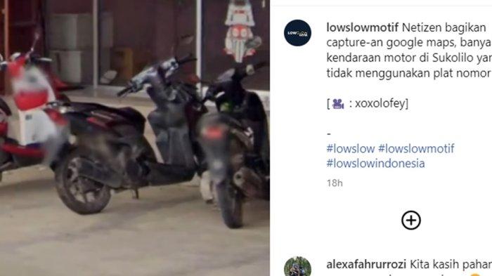 Google Maps Rekam Banyak Motor di Sukolilo Pati Tak Dipasang Pelat ...