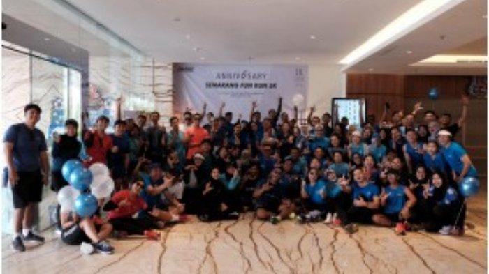 Berlari dan bergembira dalam acara Semarang Fun Run 5K Anniv6sary Louis ...
