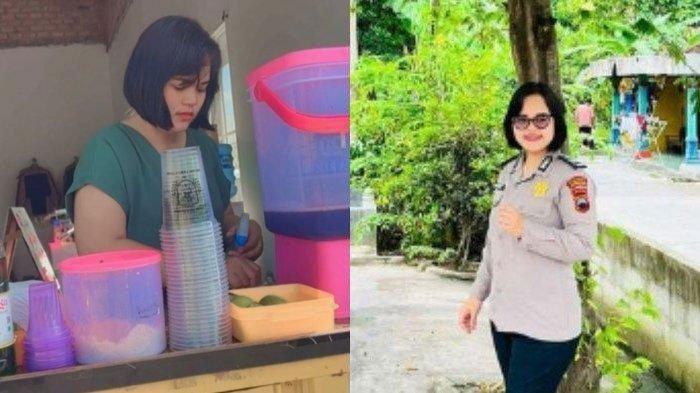VIRAL Polwan Cantik Asal Grobogan Jualan Es Teh Selepas Dinas, Ternyata ...