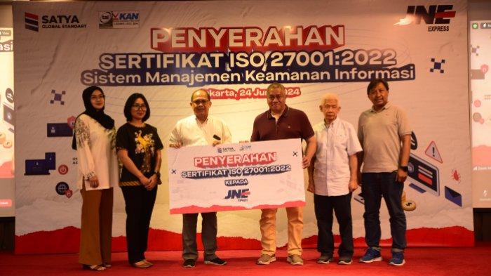 JNE Raih Sertifikasi ISO 27001:2022 untuk Sistem Manajemen Keamanan ...