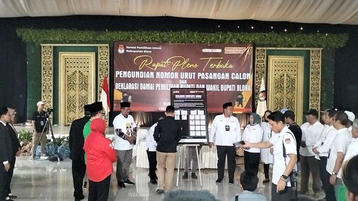 Deklarasi Damai Pilkada Blora 2024, KPU: Serangkaian dengan Pengundian Nomor Urut Paslon ...