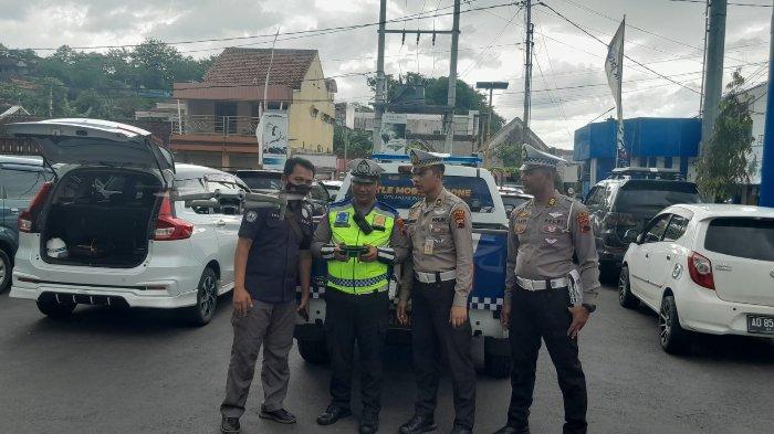 Satlantas Polres Wonogiri Uji Coba ETLE Mobil Drone - Tribunjateng.com
